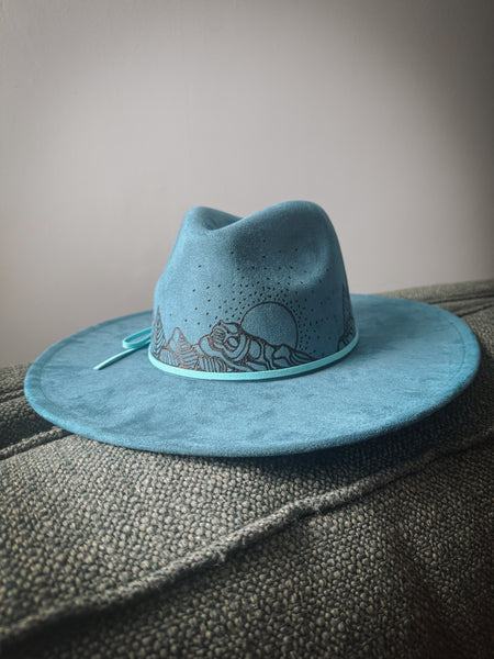 Blue Nature infused Fedora – WildSlice