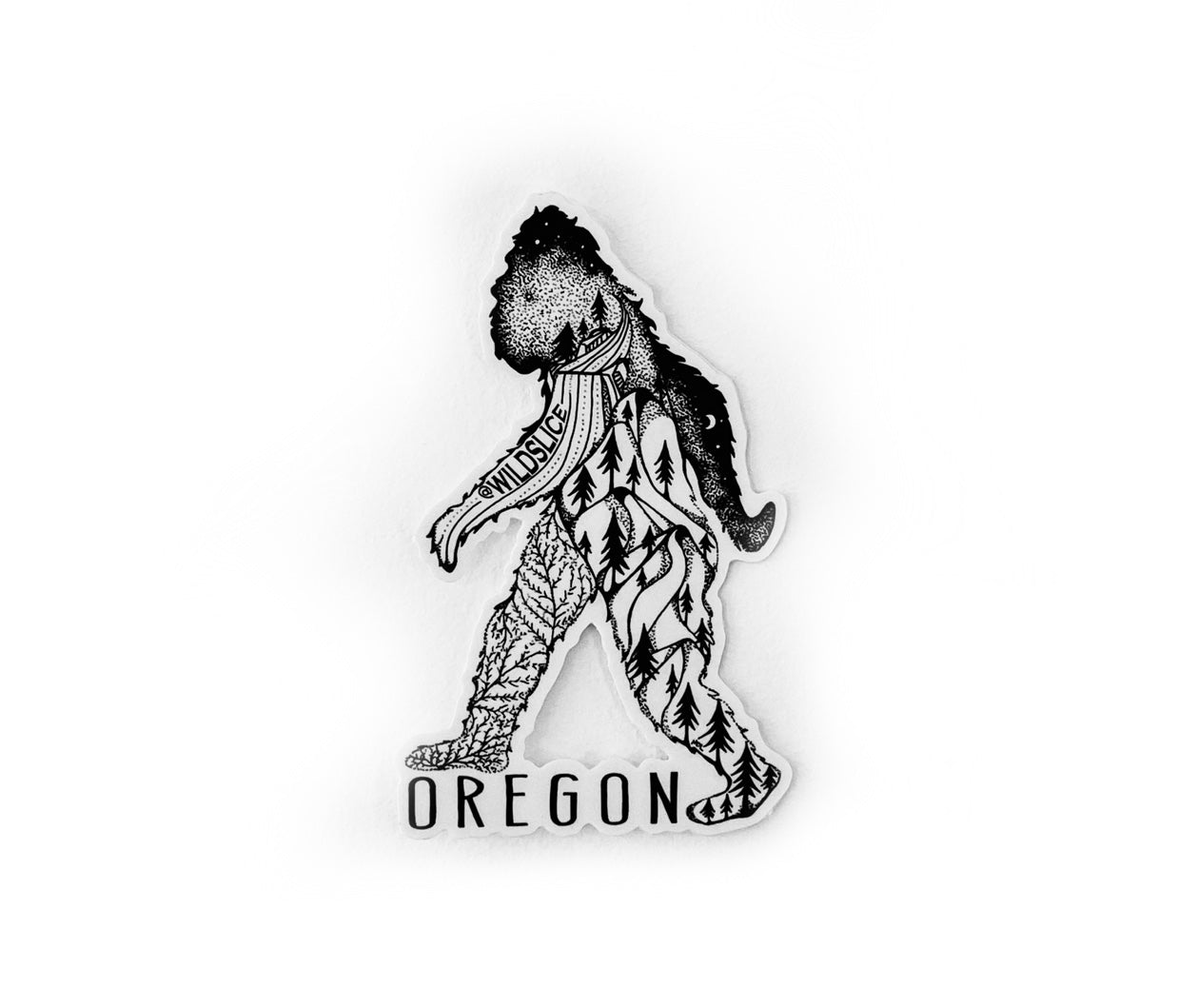Sasquatch Bigfoot Sticker 4" – WildSlice