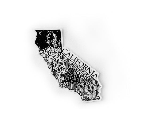 California State 4" sticker – WildSlice