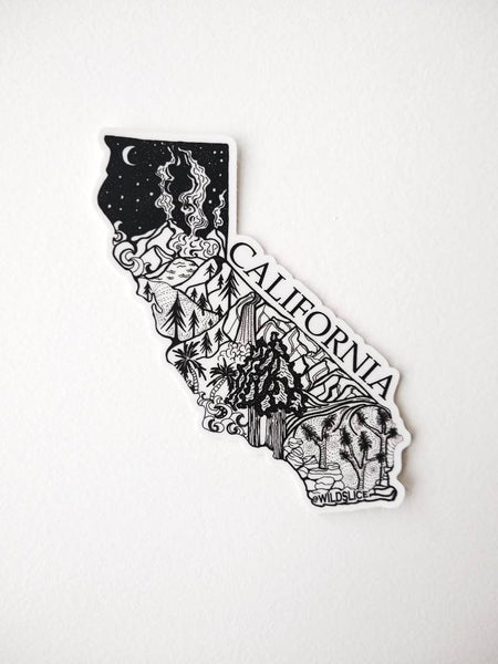 California State 4" sticker – WildSlice