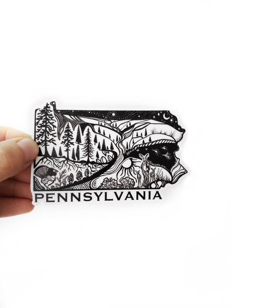 Pennsylvania State Sticker 4" sticker – WildSlice