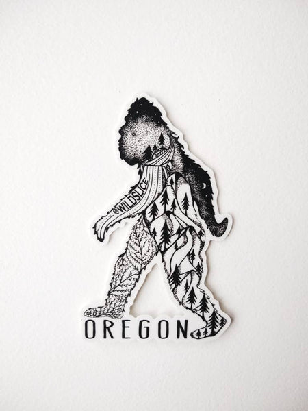 Sasquatch Bigfoot Sticker 4" – WildSlice